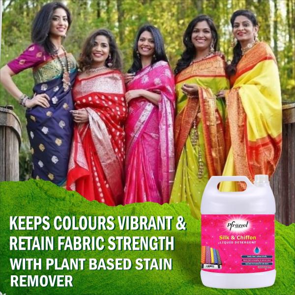 Pfroziel Silk & Chiffon Wash Liquid Detergent (5ltr) No Soda Formula ...