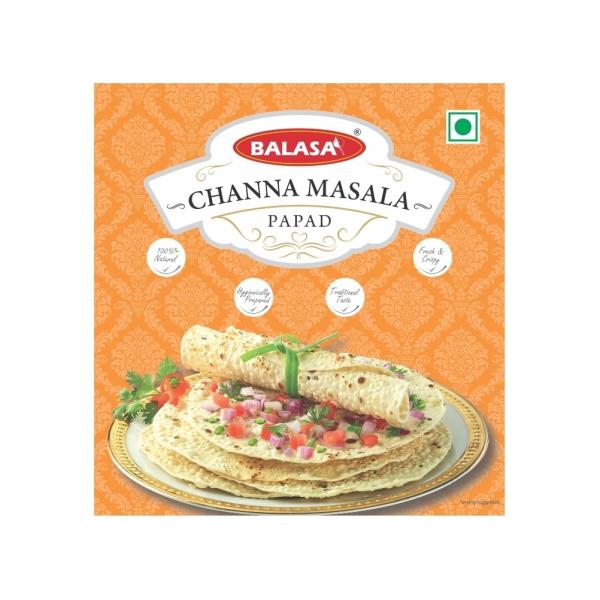 BALASA Channa Masala Papad 200 Gms 3 Packets - JioMart