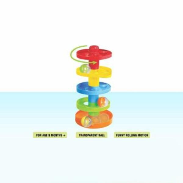 WORLD WIDE WISHES Multicolor Swirl Ball Ramp Educational Toy Puzzle ...