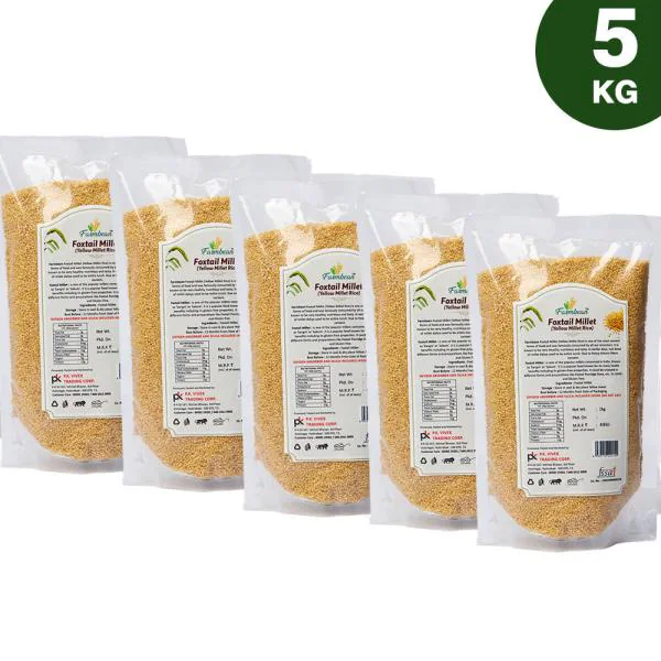 Farmbean Foxtail Millet Natural Grains, 5kg - (Kaon / Kang / Kangni ...