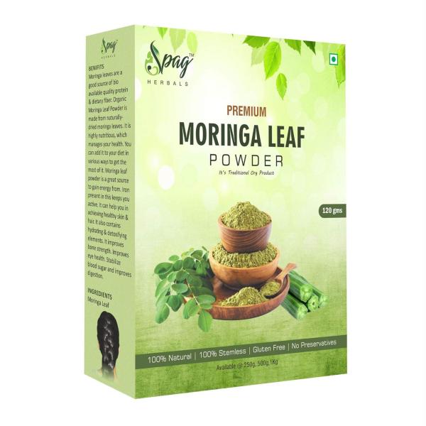 Spag Herbals Organic Moringa Leaves Powder For Hair Care 120 G (120G X 2) - JioMart