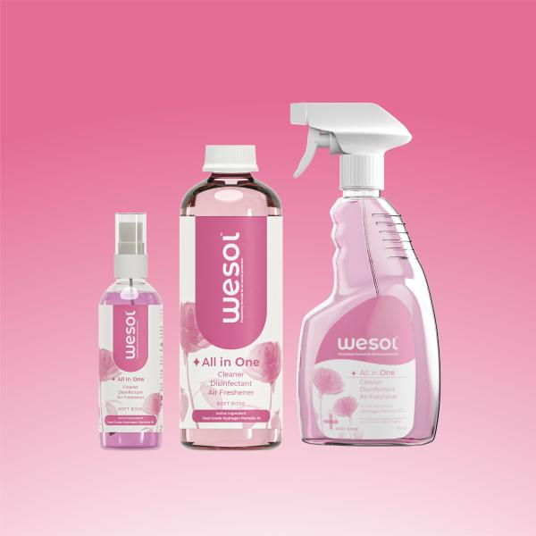 Wesol All in One Cleaner Disinfectant Air Freshener Portable Spray ...