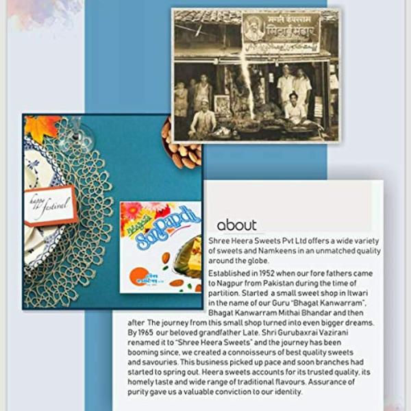 Bhagats Heera Sweets Mysore Pak and Son Roll with Almonds and Pistachio ...