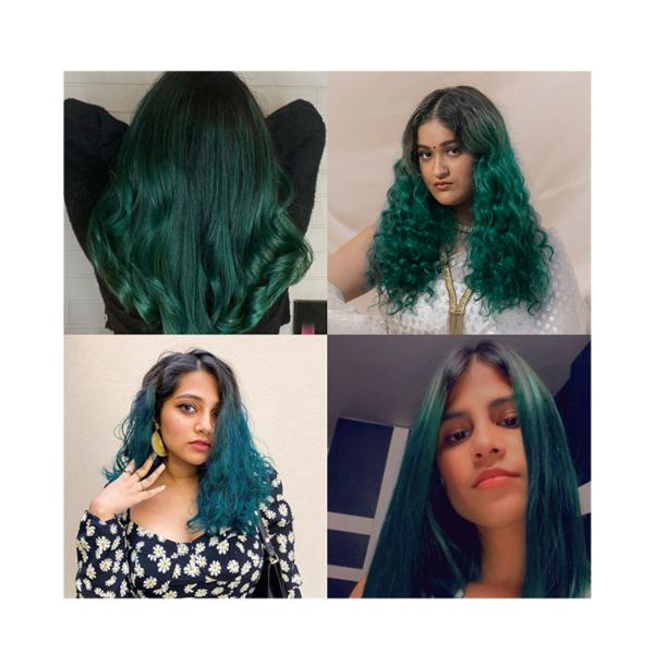 Paradyes Ammonia Free Semi-permanent Hair Color jar only 120gm (Emerald ...