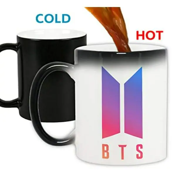 Mug Morning BTS Merch BTS Products for Girls BTS Magic Mug BTS Merchandise Ceramic Mug - White ...