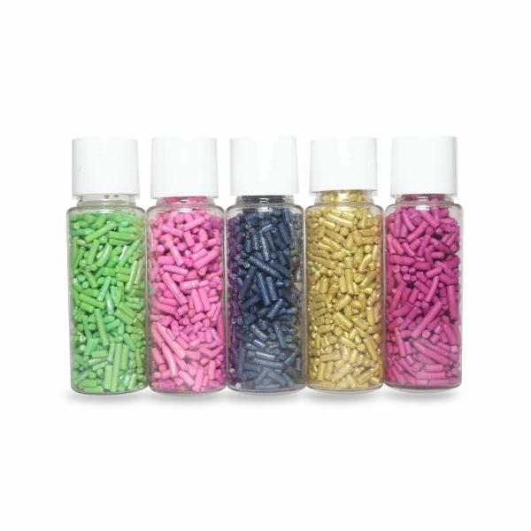 Confect Vermicelli Sprinkles Multipack 2 100 gms for Cake Cupcake Décor ...