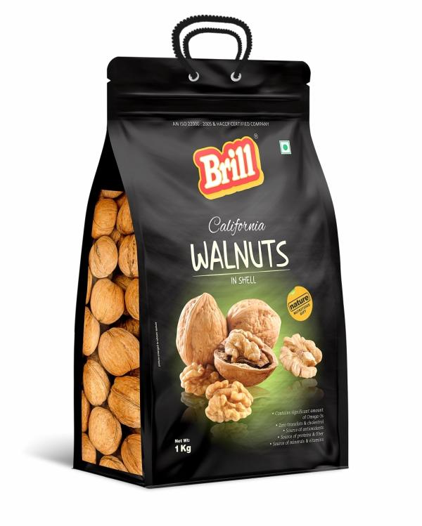 Brill California Inshell Walnuts 1kg - JioMart