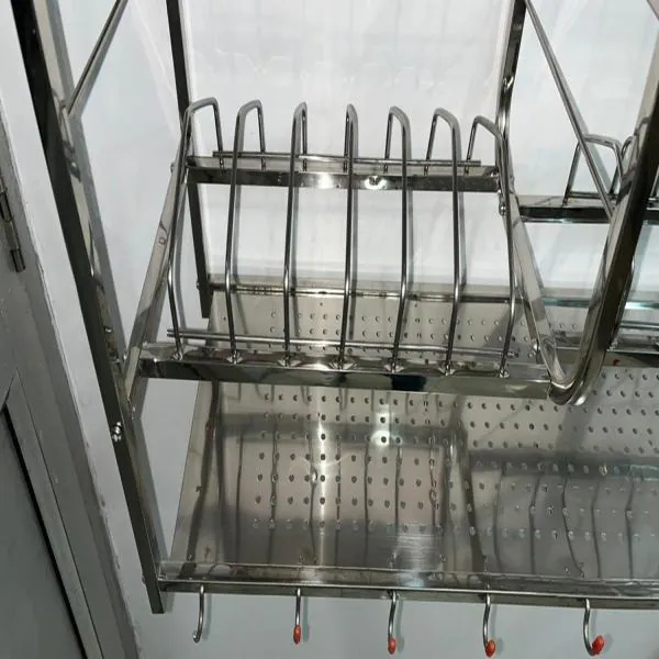 CHARMY 6 Layer Shelf Wall Mount Kitchen Utensils Dish Rack| Stainless ...