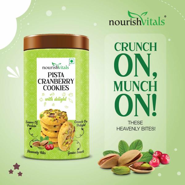 NourishVitals Pista Cranberry Cookies, Heavenly Bites, Source of ...