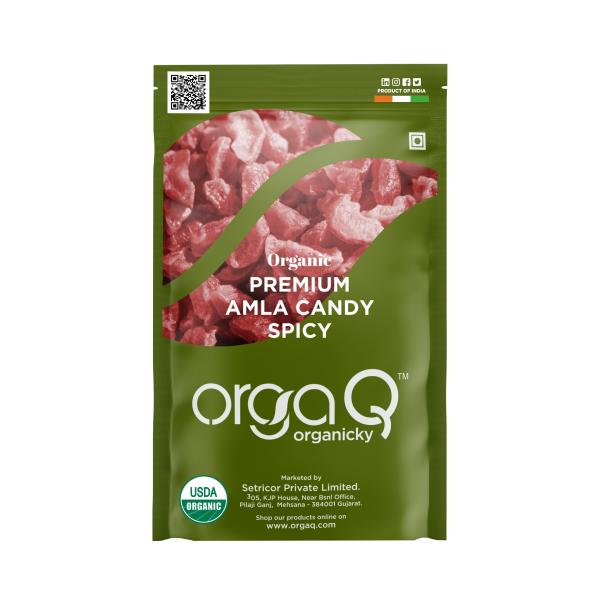 OrgaQ Organicky Spicy Amla Indian gooseberries Awala Candy - 250 Grams ...
