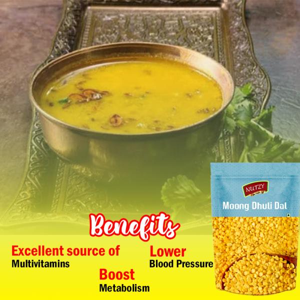 Nutzy Moong Dal Dhuli 3kg (6x500 g) - JioMart