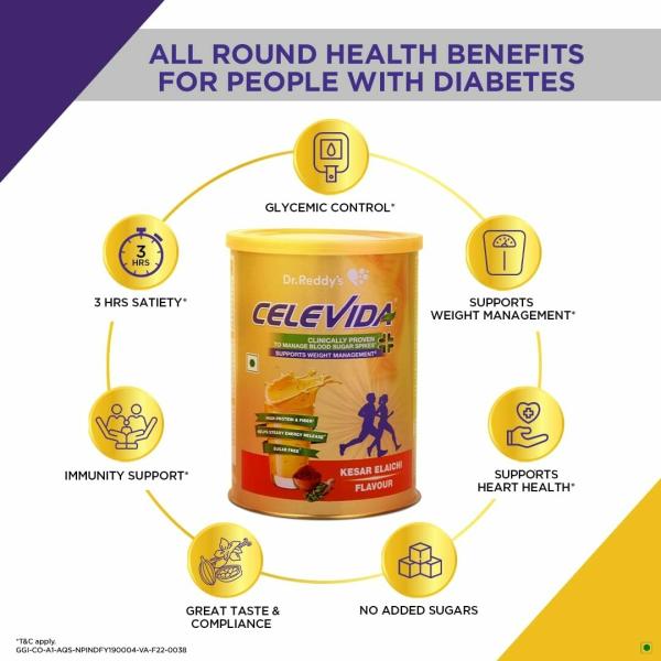 Dr. Reddy's Celevida for Diabetes Management- Nutrition Health Drink ...