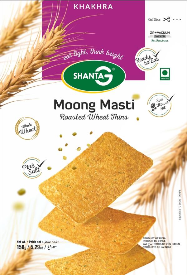 Shanta-G Moong Masti Khakhra | Indian Snacks | Ready to eat snacks ...