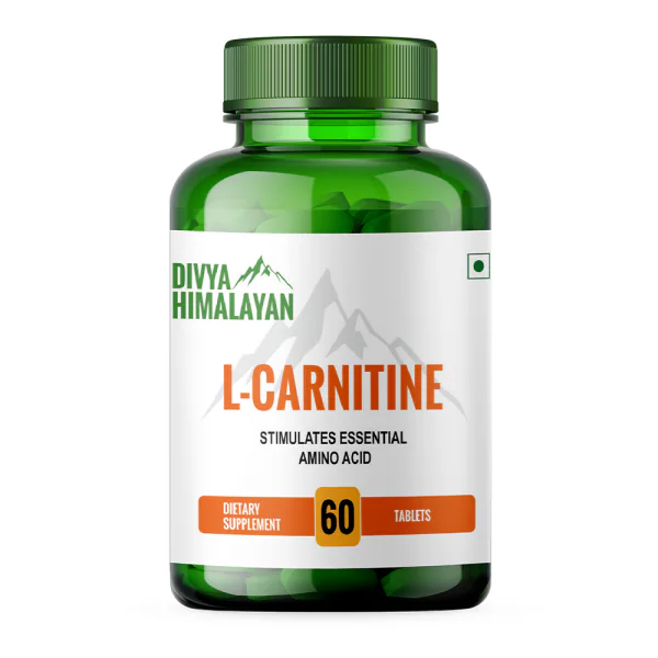 Divya Himalayan L-Carnitine L-Tartrate 500mg Fat Burner, Energy Booster ...