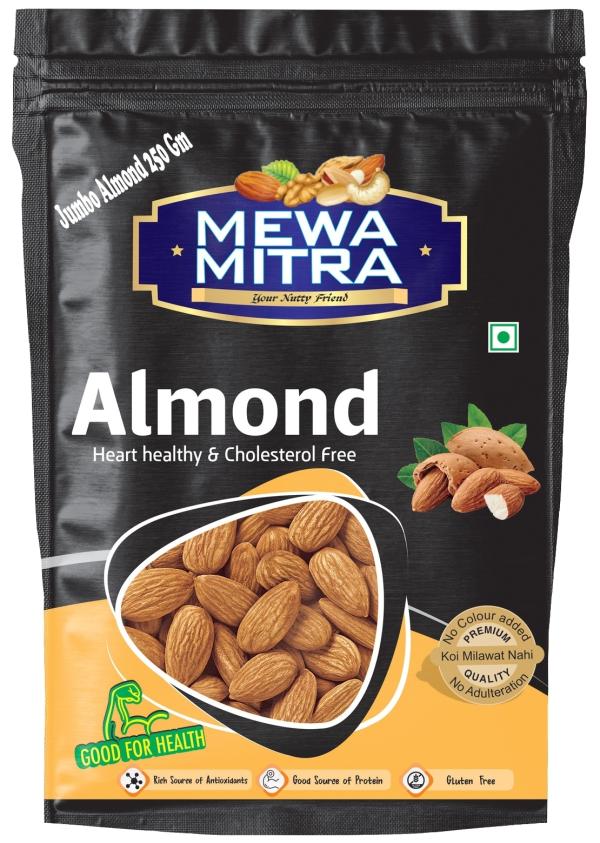 Mewa Mitra 100% Natural California Jumbo Almonds 250 g - JioMart