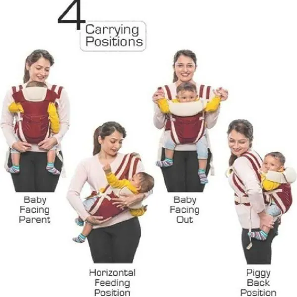 Aurapuro Maroon Front Carry Facing In Baby Carrier - JioMart