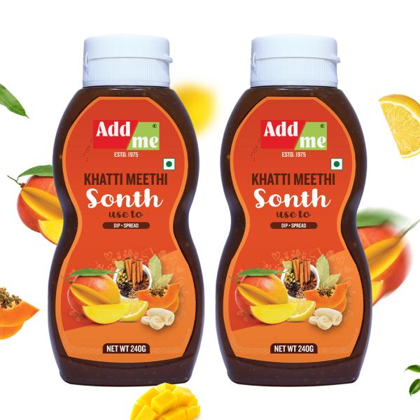 Add me khatti meethi Chutney sonth Imli chatni - 240 gm ( Pack of 2 ...