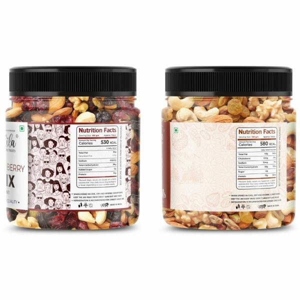 LILA DRY FRUITS Dry Fruit & SeedBerry Mix Combo 100g each(200gms total ...