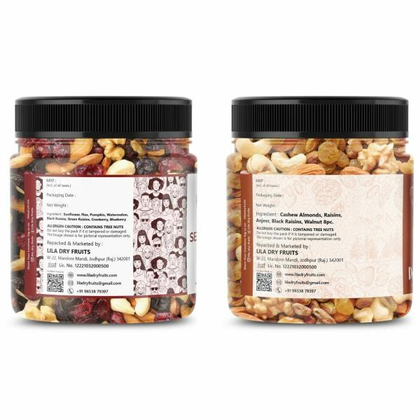 LILA DRY FRUITS Dry Fruit & SeedBerry Mix Combo 100g each(200gms total ...