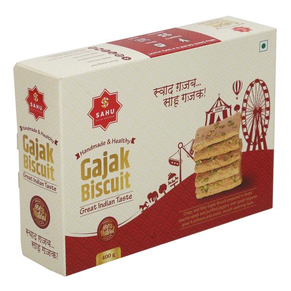 SAHU GAJAK BHANDAR Crispy Khasta Gazak 400 Gm | Gud Gajjak | Sesame ...