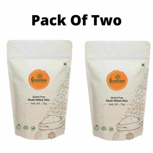 Gluten Free Multi Millet Atta 1Kg Pack of Two - JioMart