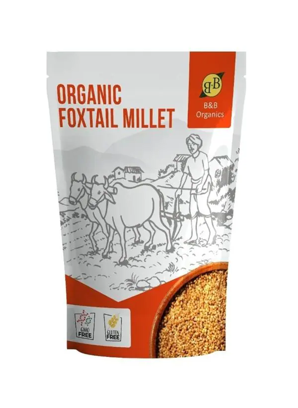 B&B Organics Foxtail Millet (1 kg) (Whole Grain) (Thinai / Kangni ...