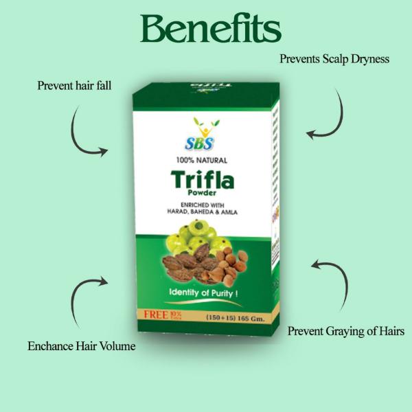 SBS Herbal Trifla Hair Powder - Prevent Hair Fall Naturally, Pure ...