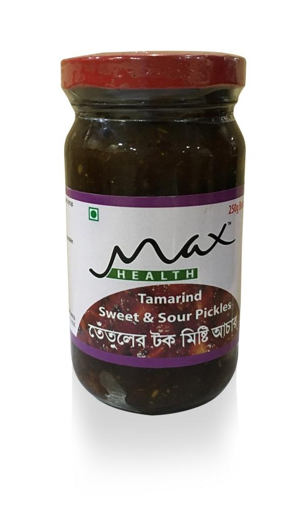 MAX HEALTH PICKLES TENTULER AACHAR (TERMARIND) 250 GRAMS GL BT - JioMart