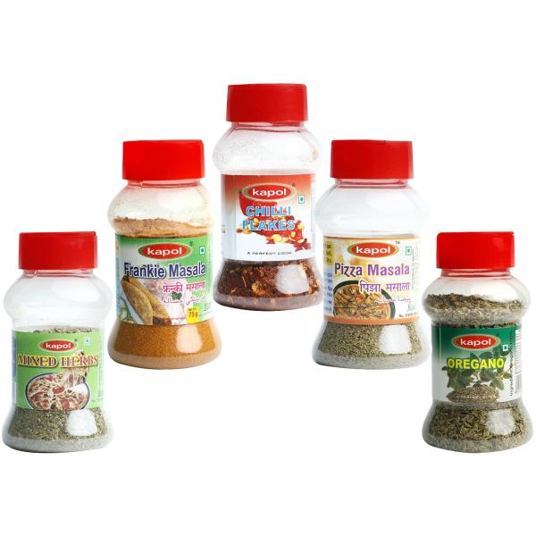 Kapol Pizza Masala With, Frankie Masala, Oregano, Chilli Flakes And ...