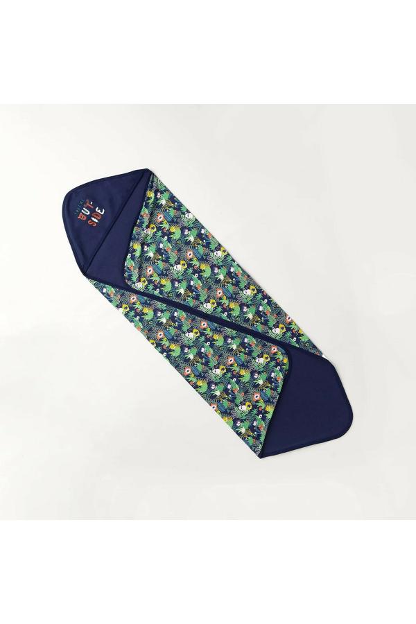 The Boo Boo Club White Printed Cotton Hooded Blanket - JioMart