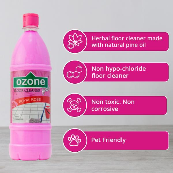 Ozone Fresh Floor Cleaner - Fresh Rose Fragrance - Pack of 2 - JioMart