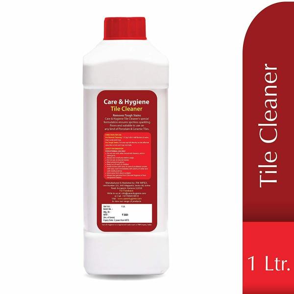 Care & Hygiene Tile Cleaner 1ltrs, Red, Descaler, Removes Heavy Stains ...