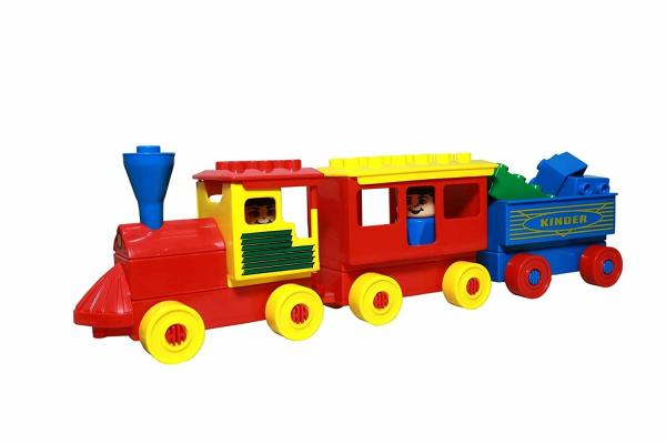 PEACOCK Kinder Blocks Junior Train Set, Multicolor (Set of 20 Pieces ...