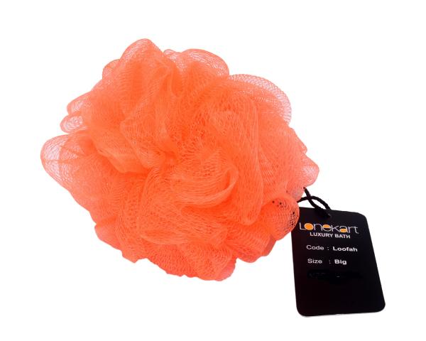 Lonekart Big Round Loofah For Bathing (Peach , Yellow) - JioMart
