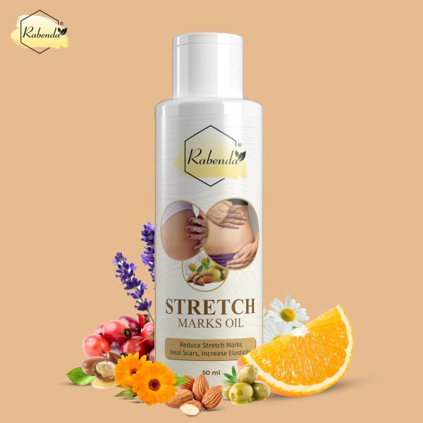 Rabenda Stretch Marks Oil to Reduce Stretch Marks & Scars (50ml) (Pack of 1)) - JioMart