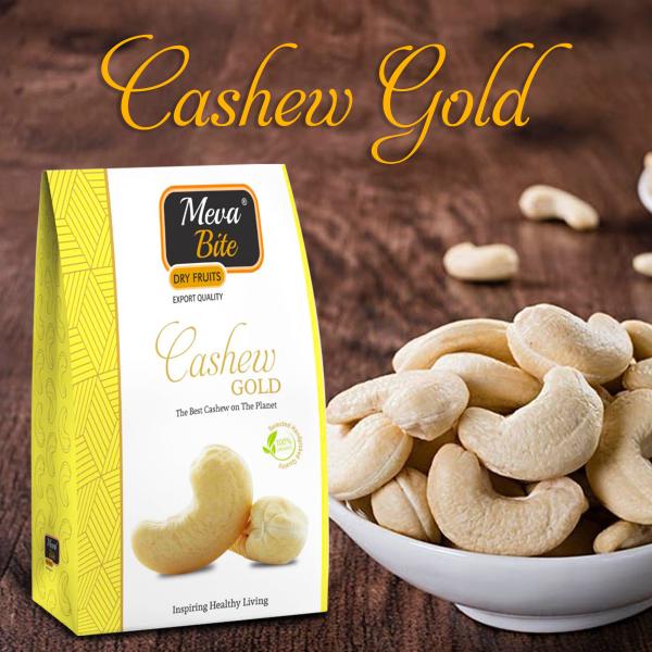MevaBite Crunchy Cashew Gold - (BOLD SIZE) - Size W240 -Cashews-250g Hanger - JioMart