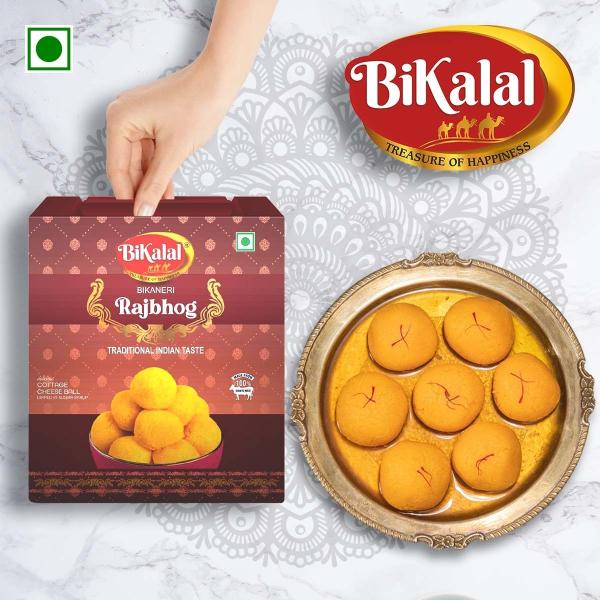 Bikalal Combo Pack of Rajbhog - 1kg and Gulab Jamun - 1kg | Authentic ...