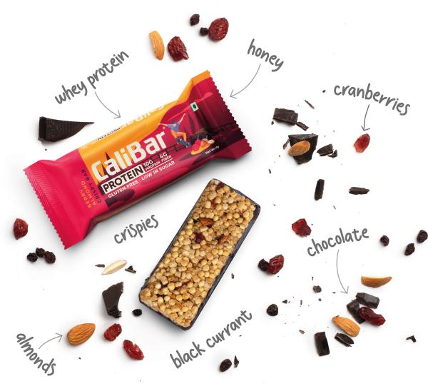 CaliBar 20g & 10g Protein Bar - All Variants - 4 Bars Almond Choco, 4 ...