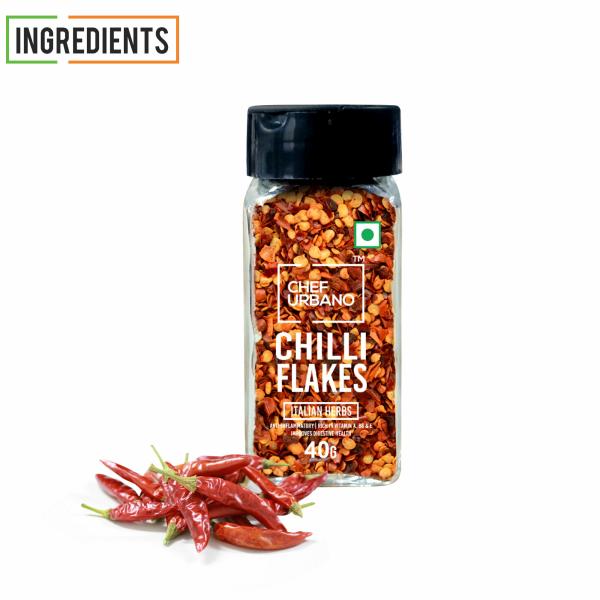 Chef Urbano Chilli Flakes Sprinkler 40 g - JioMart
