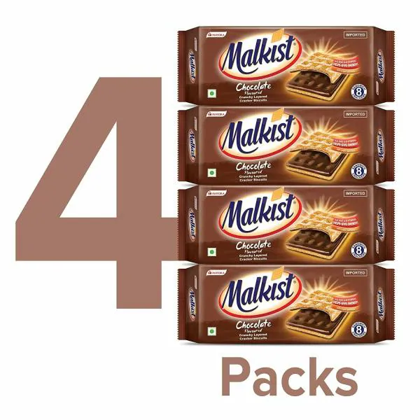 Malkist Chocolate Flavoured Cracker Biscuits (family pack) - 144g (Pack ...