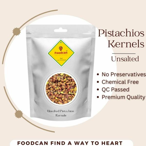 Foodcan Pista Plain Unsalted Without Shell, Raw Pistachios Kernels 250g ...