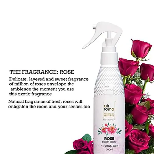 AIR-ROMA Rose Air Freshener Spray (200 ml) - JioMart