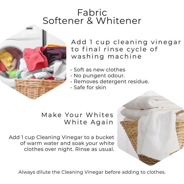 TIDY FOX Cleaning Vinegar Concentrate / Synthetic / White / 1Ltr ...