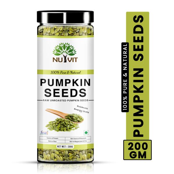 Nutvit Raw Pumpkin Seeds Loaded with Protein and Fibre Rich Superfood ...