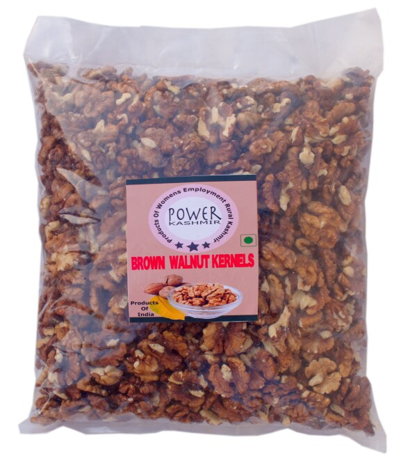 Power Kashmir Walnuts Brown Half Halves Without Shell 1 Kg , Walnut Kernels, Akhrot Giri Magaz ...