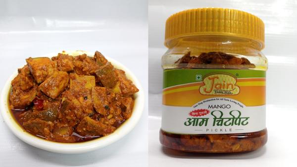 JAIN PICKLE WALA Spicy and Tangy Aam Chitpit Mango Pickle-400gm - JioMart