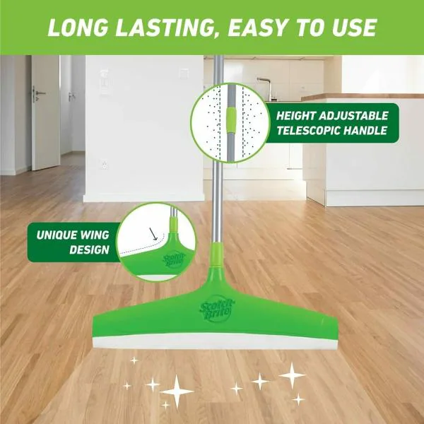 Scotch-Brite Plastic Floor Squeegee Wiper -with telescopic handle ...