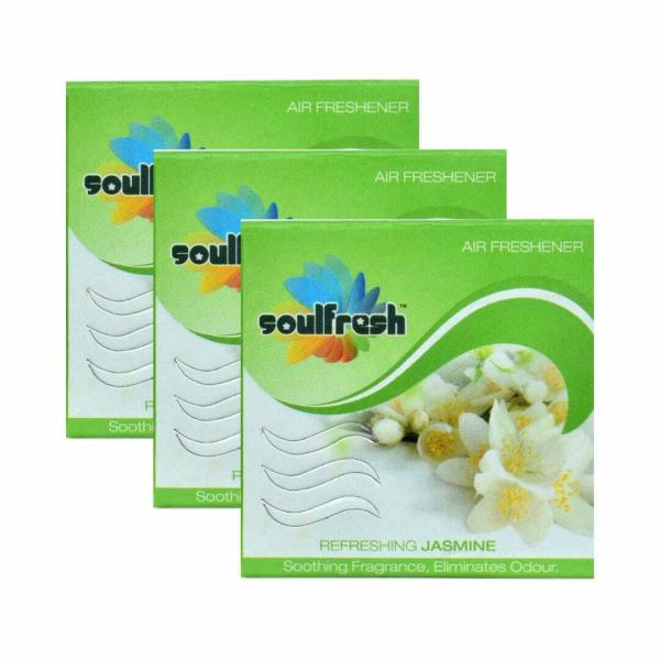 SOULFRESH Jasmine Air freshener Blocks for toilet - Pack of 3 -50g each ...