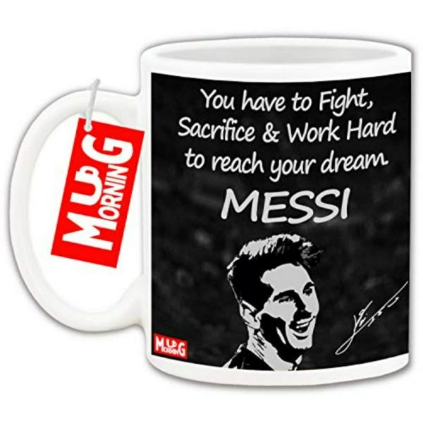 Mug Morning Messi Mug Black Black Lionel Messi Coffee Mug Leo Messi 10 ...