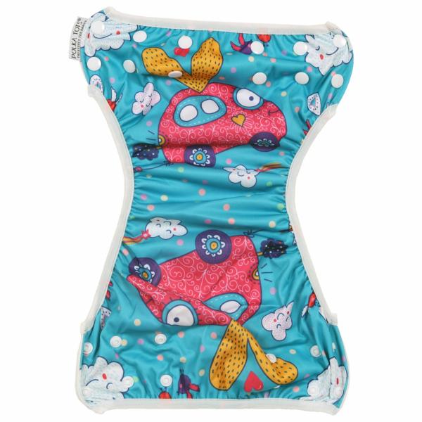 Polka Tots Reusable Swim Diaper-Car Design Blue - JioMart